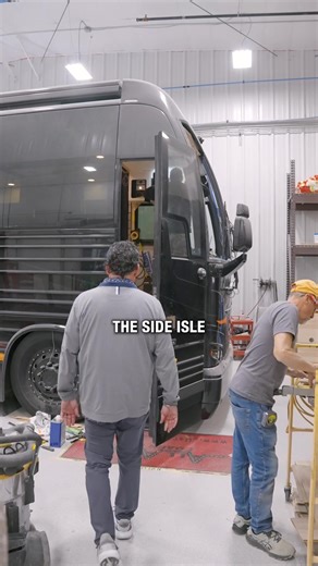If you can dream it, we can build it. 🚌 Side aisles, bunk rooms, dog crates, even rock walls for the kids. If it’s legal and feasible… we’re saying yes! #allaccesscoach #tourbus #coachbus #buslife