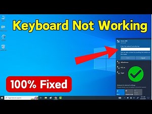 Keyboard Not Working When Typing Wifi Password | Can't Type Wifi Password In Windows 10 (Easy Way)