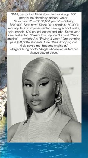 NICKI MINAJ FUNDS INDIAN VILLAGE FOR 10 YEARS👑💰