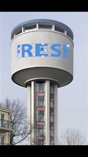 Add Realistic Text on a Water Tank in Photoshop CC #PhotoshopShorts #TextEffect