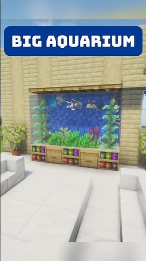 Big quarium in Minecraft (upgrade build) #minecraftshorts