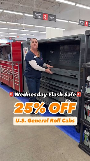 62K views · 1.2K reactions | 1-DAY FLASH SALE! Wednesday, 2/26 ONLY: Get 20% OFF Yukon Storage AND 25% OFF US General Roll Cabs! Valid in-store only, while supplies last. Get your coupon in the #HarborFreight mobile app. | Harbor Freight | Facebook