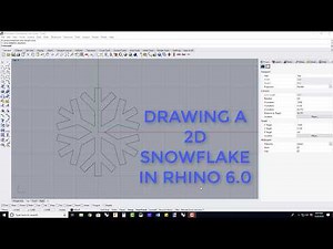 2D Snowflake in Rhino