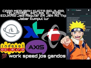 BARU UPDATE 02‼️CARA MERUBAH KUOTA BELAJAR, TELKOMSEL, IMCLAS, XL, AXIS EDUKASI Jadi Reguler All Tkp