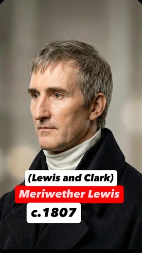 Bringing History To Life on Instagram: "Meriwether Lewis sits here around 1807, captured by the renowned artist Charles Willson Peale. This portrait shows him not as the iconic explorer on the trail with Clark, but as a reflective man who had returned from one of the most ambitious expeditions in American history. Lewis had mapped vast landscapes, met countless Indigenous nations, and carried the weight of scientific discovery across the continent. Peale painted him during a rare period of still