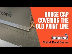 BARGE CAP COVERING THE OLD PAINT LINE - Queensland Roofing