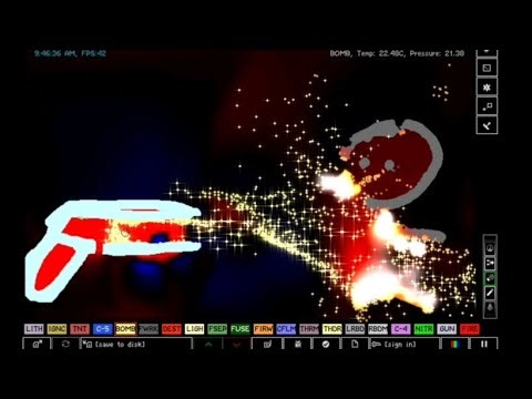 how to make a working gun in the powder toy – easy tutorial