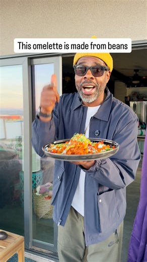 Now this is a proper breakfast for someone eating a plant-based lifestyle or not. I have been working on my Mung bean omelet for years. Fun fact. We used to serve this at my old cafe, Spoiled Vegans, back in 2021, and everyone loved it. Back then, I was using JUST eggs, but I have now mastered my own version with no gums or fillers. Should I drop this recipe tomorrow? | Turnip Vegan