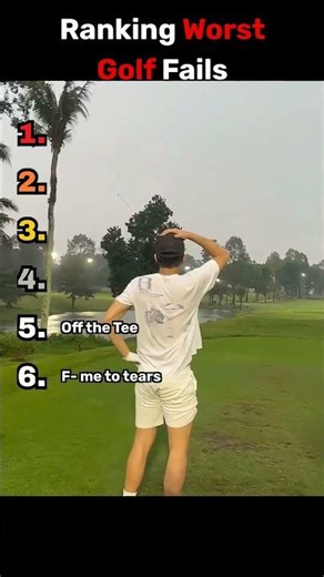 Ranking Worst Golf Fails💀