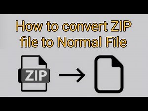 How to convert zip file into normal file | zip file ko normal file me kaise convert kare
