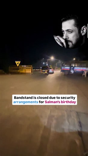 Viral Bhayani on Instagram: "Bandstand is closed due to security arrangements for Salman’s birthday"