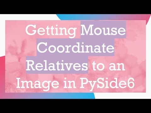Getting Mouse Coordinate Relatives to an Image in PySide6
