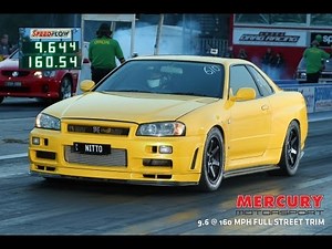 Nitto RH9 - 9 Sec R34 GTR 160 mph Drags Mercury Motorsport
