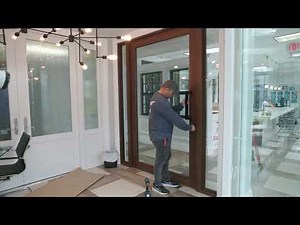 Coastline Installation - Pivot Door Sill Locking Hole Placement