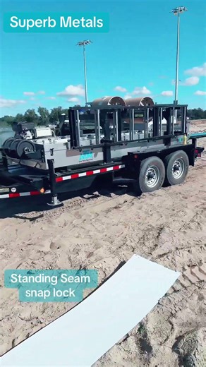 Standing seam hidden fastener snap lock #standingseam