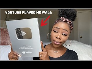 Unboxing the 100,000 Subscribers Silver Play Button from youtube | Youtube played me | Emotional