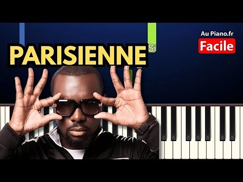 GIMS & La Mano 1.9 - PARISIENNE - Piano Tutorial FACILE