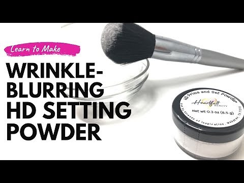 DIY HD Setting Powder | Handmade Makeup | Wrinkle - Blurring Face Powder