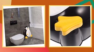 MERRYHAPY Baby Urinal Toddler Urinal Kids Urinal Kid Potty Baby Pee Training Baby Potty Commode Kid Urinal Boys Potty Training Toilet Boy Potty Wall Mounted Infant Products Abs Black