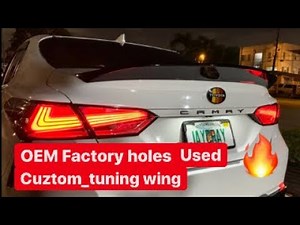 Duckbill spoiler on Toyota Camry