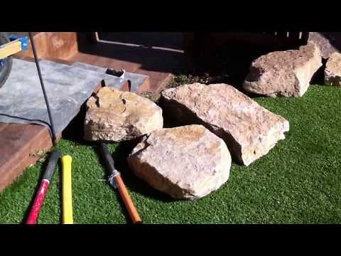Installing stone steps Landscaping Ideas