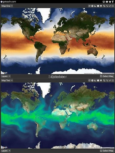 Earth’s Changing Oceans | Sea Surface Temp & Water Vapor Maps #geography #googlemaps #earthscience