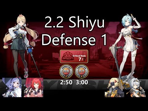 Zenless Zone Zero 2.2. Shiyu Defense 1, 6 & 7. Full M0W0 (2:50 / 3:00) | Seed + SAnby / Alice