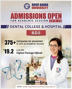 24 reactions | Join #RayatBahraUniversity, CHANGING LIVES CREATING FUTURES Become finest DENTIST Rayat Bahra University ADMISSIONS OPEN 2019-2020 Dental College and Hospital #RayatBahraUniversity #rbu #AdmissionsOpen #2019-2020 #DentalCollegeAndHospital #BDS #Students #Admissions #Success Admissions open: https://www.rayatbahrauniversity.edu.in/# | RBU - Chandigarh | Facebook