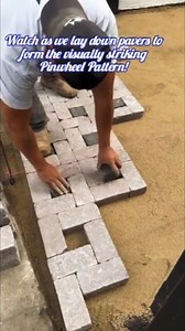 Creating the Classic Pinwheel Paver Pattern 🎡