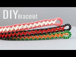 DIY Zig Zag Wave Bracelet Easy Tutorial | Macrame School
