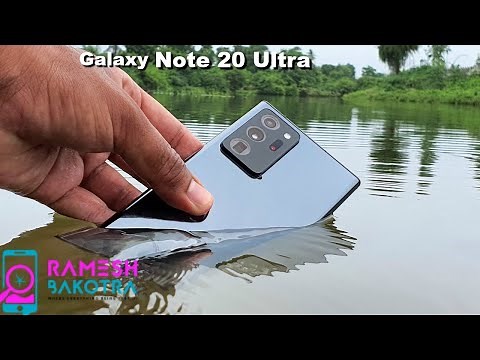 Samsung Galaxy Note 20 Ultra Water Test