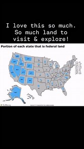 4.9K views · 80 reactions | We absolutely love exploring National lands and this map shows how much exploring we can do! #nationalparks #nationalparksusa #publiclands #visittheusa #travel #travelling #traveler | Seymore of the World with ME | Facebook