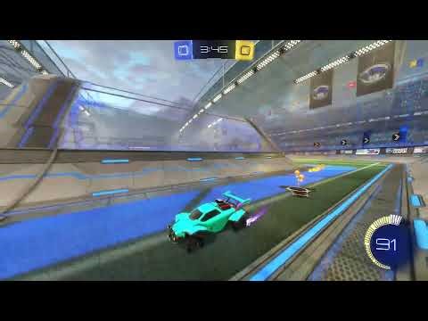 Jogando rocket league com o meu dou rank