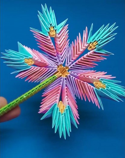 Create a Beautiful 3D Origami Flower with Easy Steps