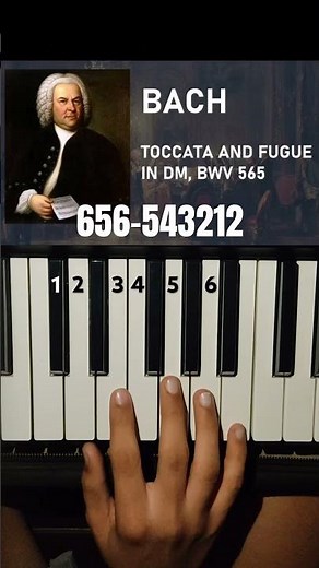 Bach - Toccata and Fugue in D Minor (Piano Tutorial) #pianototurial #shorts