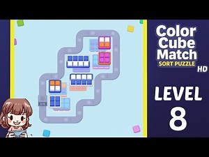 Color Cube Match Level 8 Solution Walkthrough