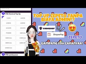 CARA TOP UP ZEPETO TANPA BIAYA ADMIN!!|ZEPETO INDONESIA