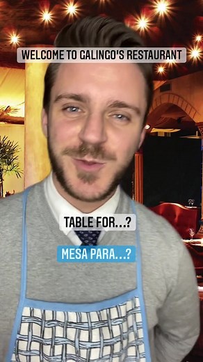 English at the restaurant #aprendeingles #fyp #parati #clasedeingles #inglesonline #englishfun #inglesdivertido #inglesparatodos