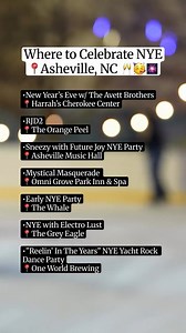 46K views · 98 reactions | It's almost time to ring in the new year! 拾 We're planning for live music that carries you past midnight, dress-up galas with a storybook feel, early countdowns for the home-by-10 crowd, and dance floors that just don’t quit. Ring in 2026 your way with celebrations stretching across Asheville, Black Mountain, and Weaverville. ➡️ Tap the link in our comments to explore New Year’s Eve events around Asheville! | Visit Asheville | Facebook