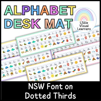 Alphabet Desk Mat | NSW Foundation Font | Dotted Thirds | Visual Writing Support