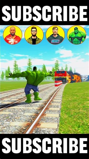 Stop Train Challenge 😱 Indian Bikes Driving 3D 💥 #shorts #gaming #ibd3d #viral