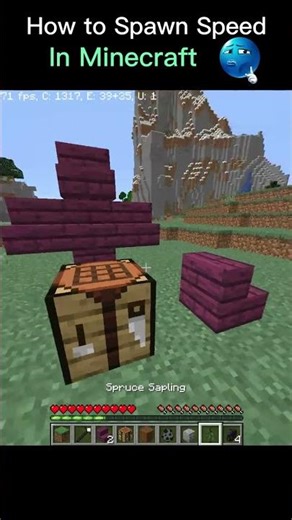 Minecraft me Craft Speed #minecraft #mcpe #shorts