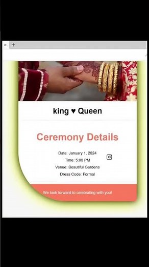 Responsive project || Wedding Invitation Card with HTML & CSS #animation #coding #css3animation #css