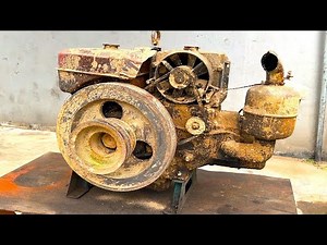 Restoring a diesel engine abandoned for hundreds of years | Severe damage – Horrific rust