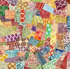 100 Mini Gelli Plate Print Paper Pieces: Mixed Media Collage Grab Bag - Etsy UK