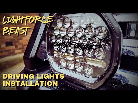 LightFORCE BEAST LED Driving Lights DIY Installation - SPOT, FLOOD, BEAST, 4x4 WINNER!