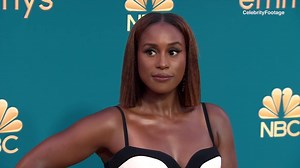 Issa Rae stuns on the red carpet attending the 2022 Emmy Awards in Los Angeles