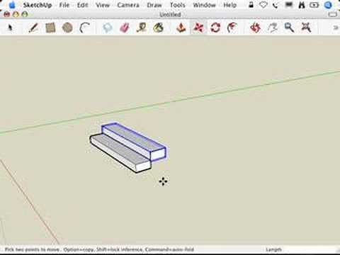 SketchUp: Making Stairs: The Treads are Components method