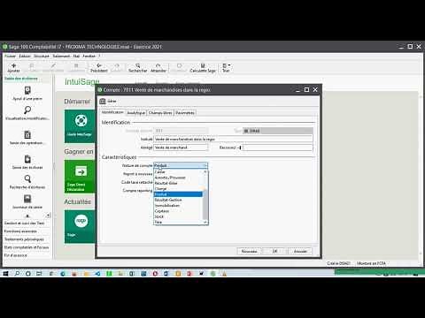 FORMATION SAGE COMPTABILITE i7 LECON 3 1 CREATION DU PLAN COMPTABLE ET CODES JOURNAUX