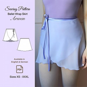 Ballet Wrap Skirt Sewing Pattern PDF Size XS - XXL - Etsy
